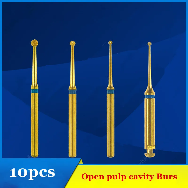 10pcs-Dental-Pulpotomy-access-Open-pulp-cavity-Bur-kit-Preparation-FG ...