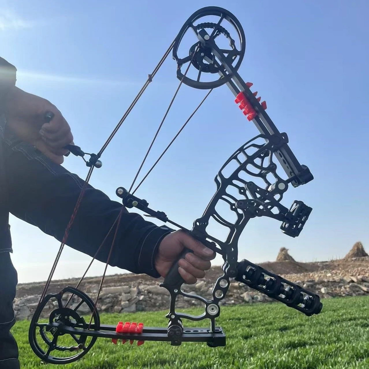Dual Purpose Compound Bow and Arrow Pulley Bow and Arrow Outdoor ...