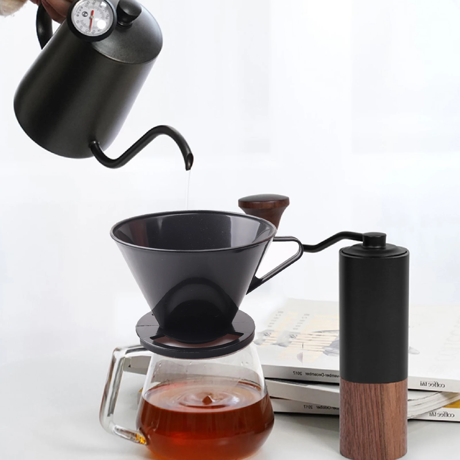 Reusable-Plastic-Coffee-Cone-Coffee-Filter-Cup-Holder-Maker-Pour-Over ...