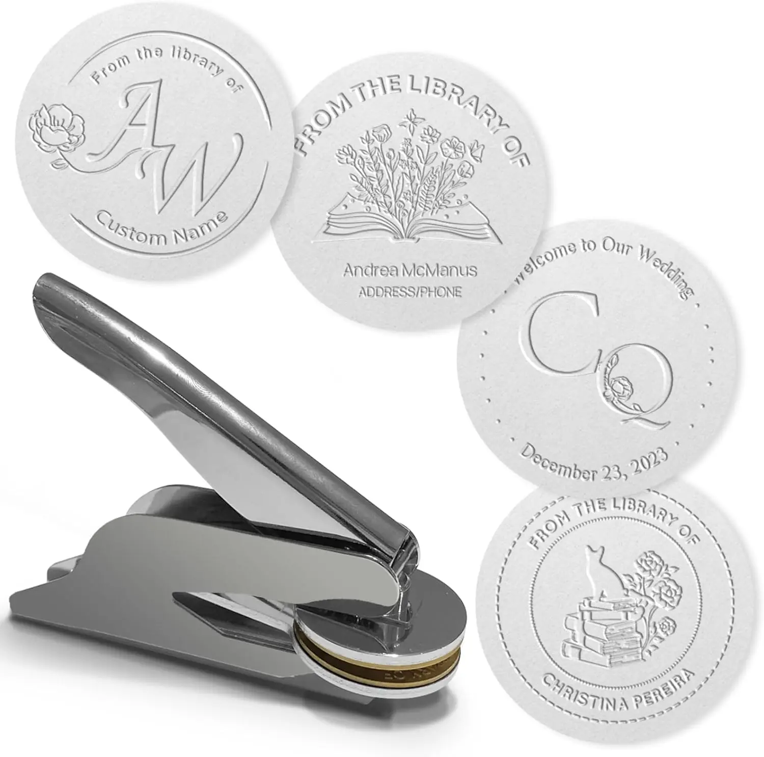 Custom-Paper-Embossing-Stamp-Machine-Personality-Pliers-Press-Book ...