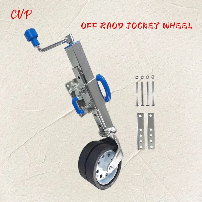 Off-Road-Jockey-Wheel-Heavy-Duty-With-Dual-Wheels-Sidewind-Trailer ...