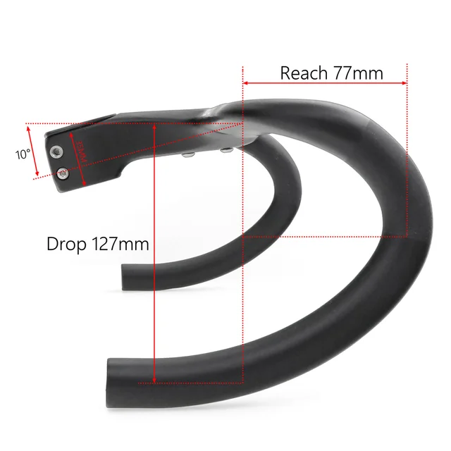 KOCEVLO Full Carbon Integrated Road Bike Handlebar with Stem & Spacers ...