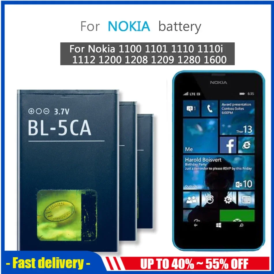 BL-5CA-BL5CA-Mobile-Phone-Batteries-For-Nokia-1110-1111-1112-1200-2310 ...