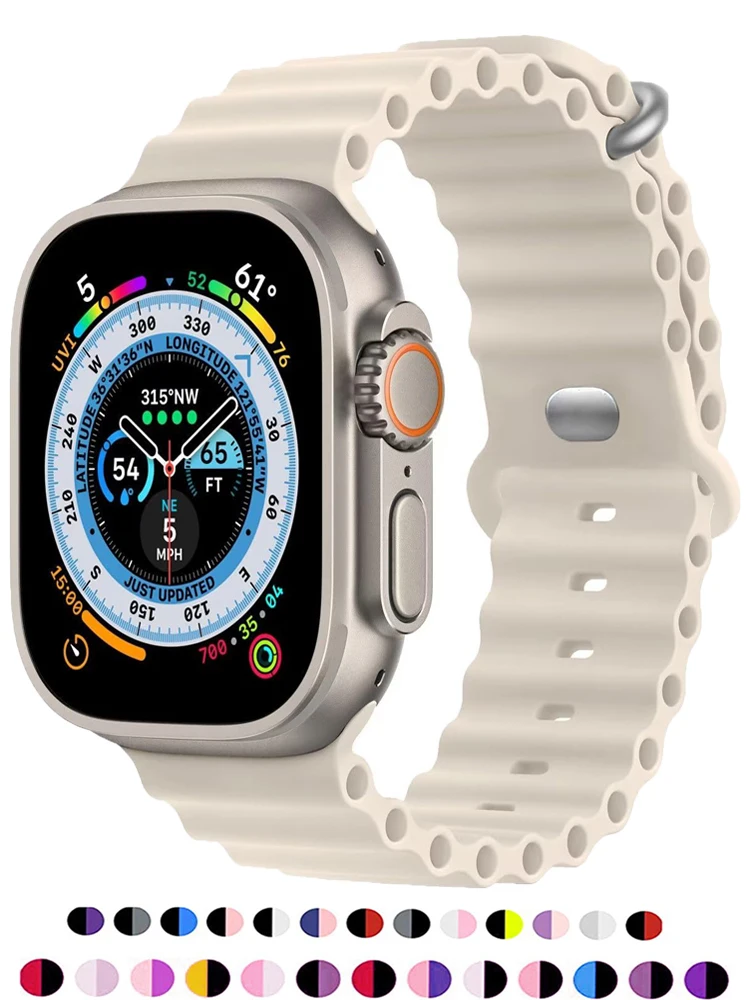 Ocean-strap-for-Apple-Watch-Band-44mm-Ultra-2-49mm-45mm-42mm-38-40-41mm ...