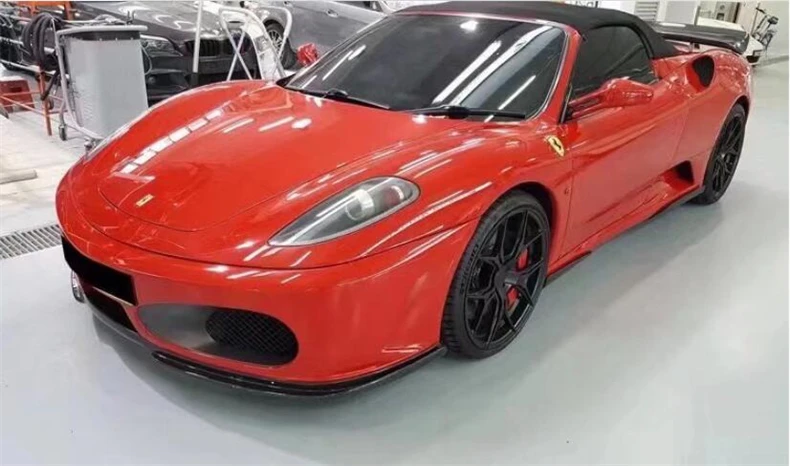 For Ferrari 430 REAL Carbon Fiber Front Lip Splitters Diffuser Bumper ...