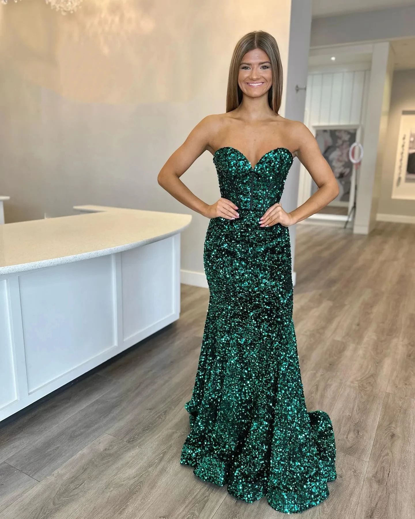 Jade Color Prom Dresses