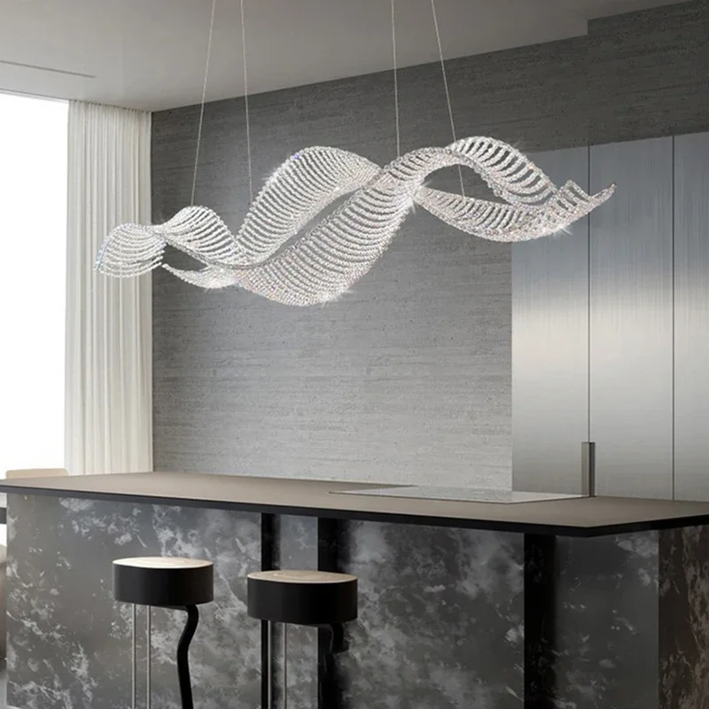 Moderno-led-lustres-de-cristal-casa-villa-sala-jantar-barra-ilumina-o ...