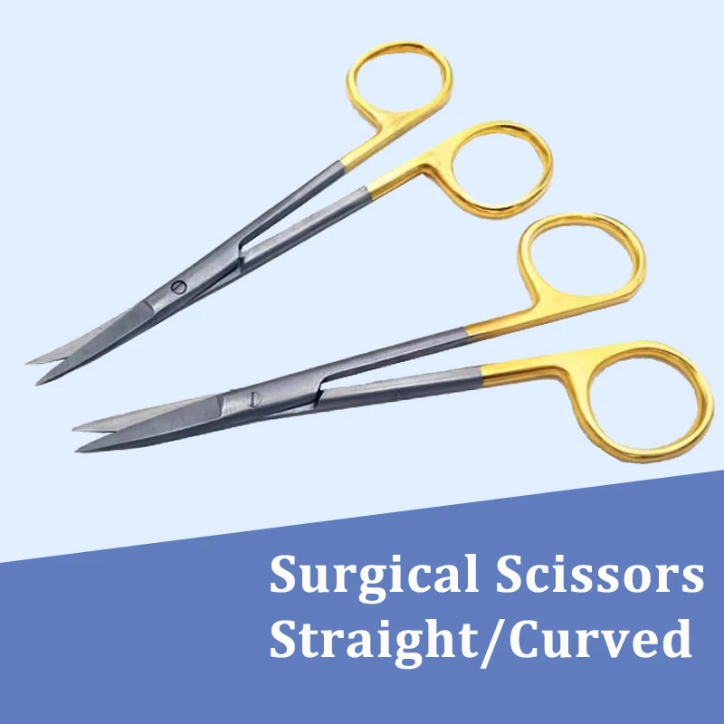 Medical-Surgical-Scissors-Straight-Curved-Tip-Forceps-Medical-Dental ...