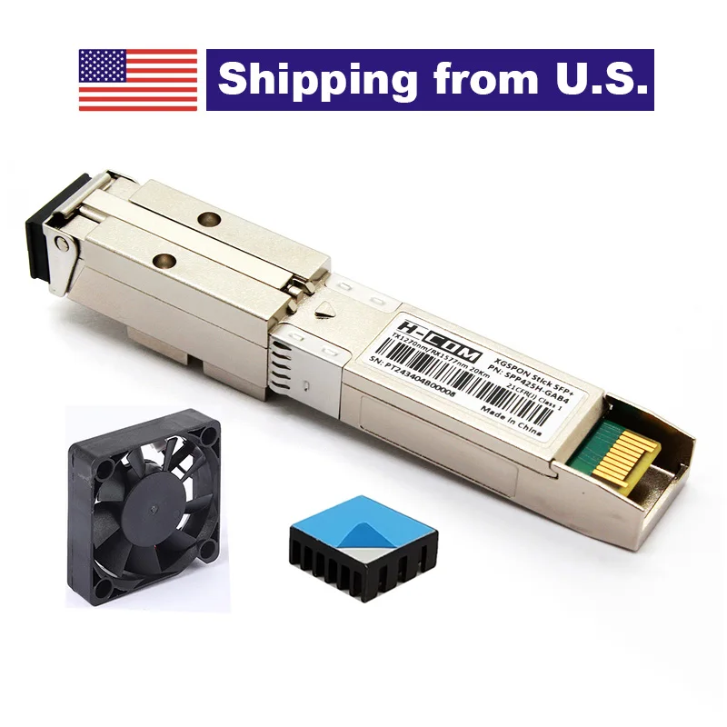 XGSPON ONU Stick with Free Fan, 10G SFP+ ONT with 8311 Firmware, SC/APC ...