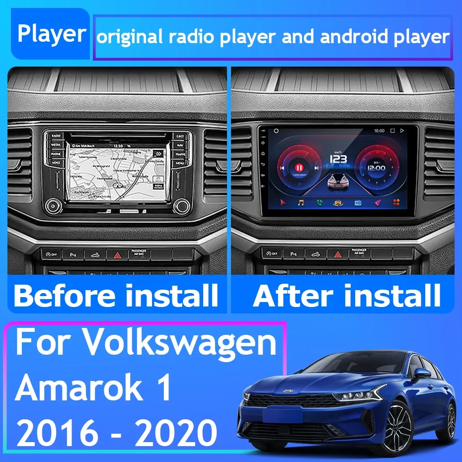 For-Volkswagen-Amarok-1-2016-2020-Car-Radio-Carplay-GPS-Navigation ...
