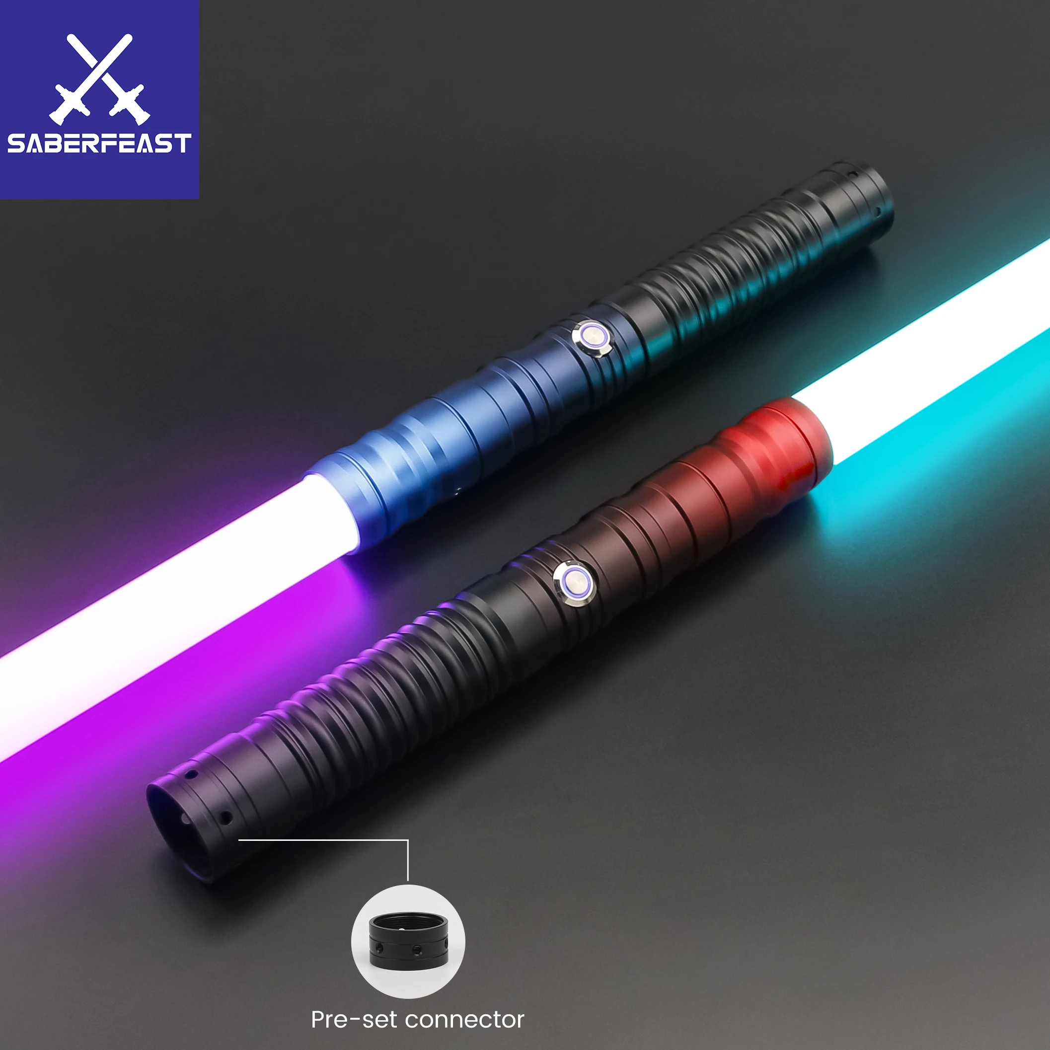 TXQSABER-Neo-Pixel-Lightsaber-Dual-Bladed-Heavy-Dueling-Sword-with ...