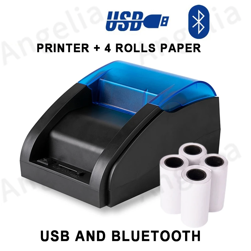 58mm Desktop Pos Usb Bluetooth Thermal Receipt Printer With High Speed ...