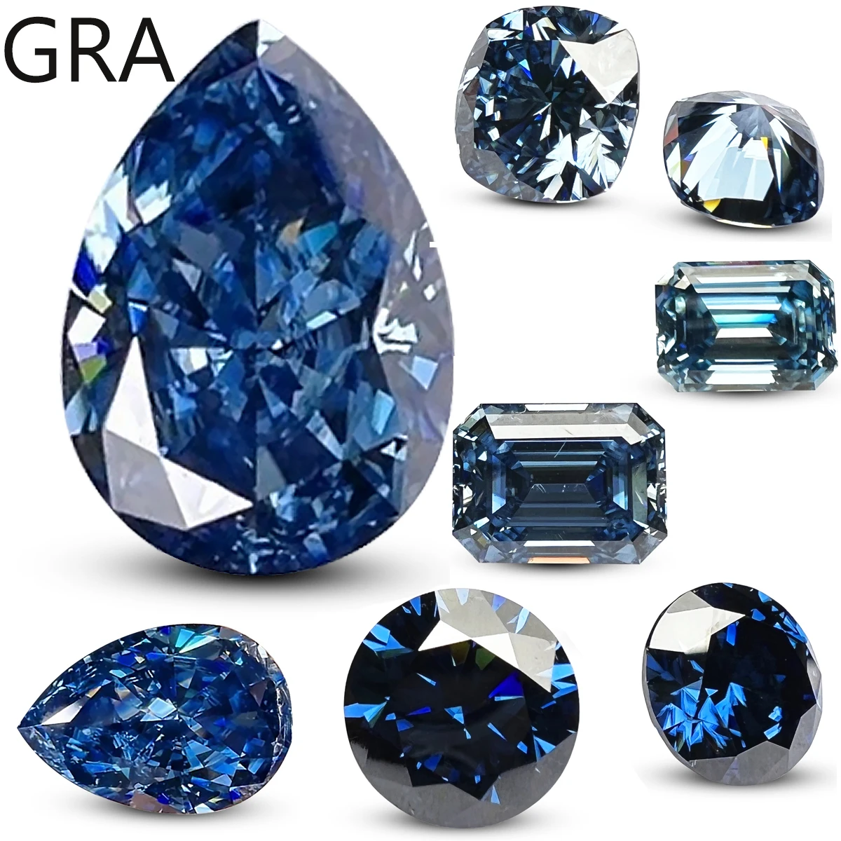 Blue-Loose-Moissanite-100-Real-Lab-Gemstone-Stones-For-Women-Jewelry ...