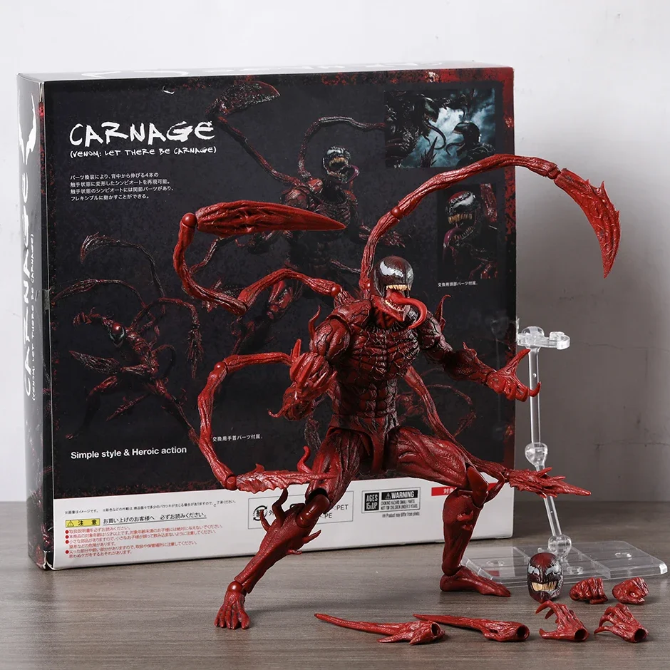 SHF-Carnage-Venom-Let-There-Be-PVC-Action-Figure-Collectible-Model-Doll ...
