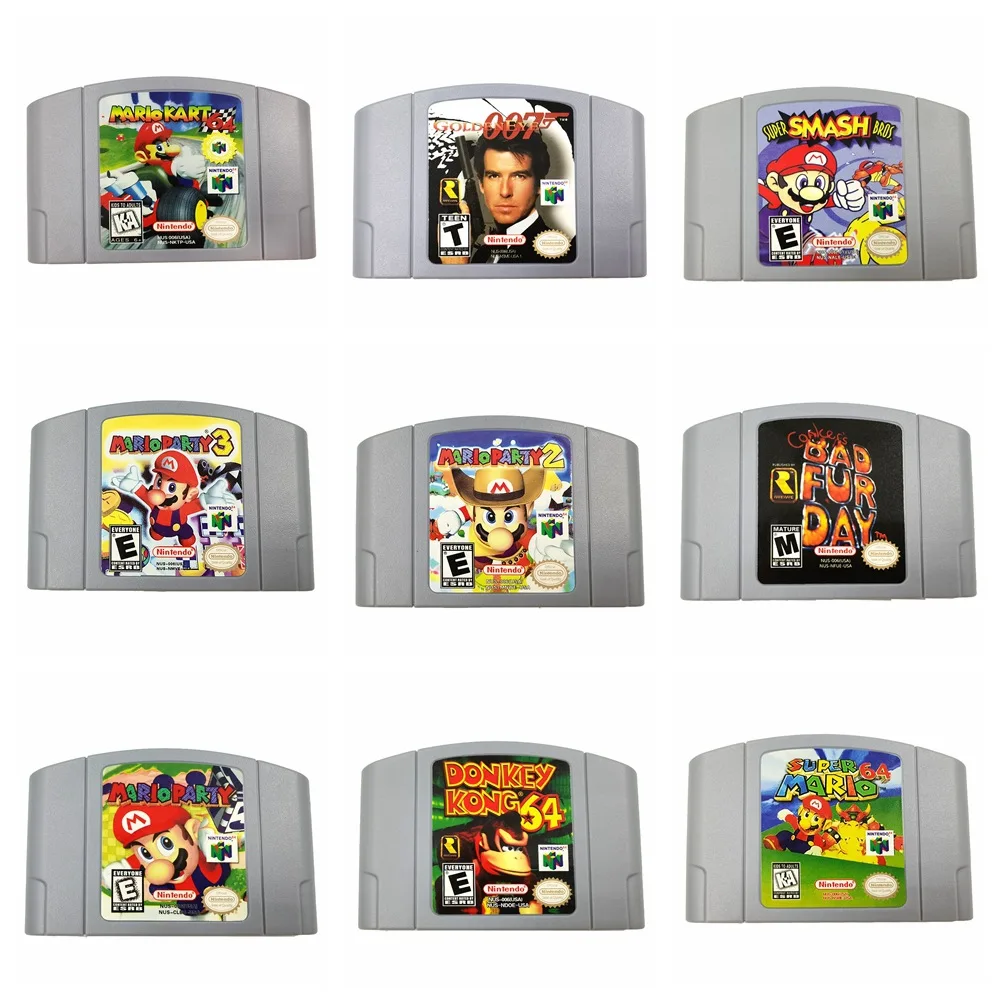 N64-Mario-Kart-Game-Collection-Cards-Super-Smash-Bros-Legend-of-Zelda ...