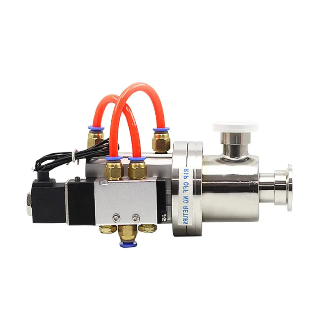 KF 16/25/40/50 Elbow Or Y Pneumatic flapper Valve Angle Valve Vacuum KF ...