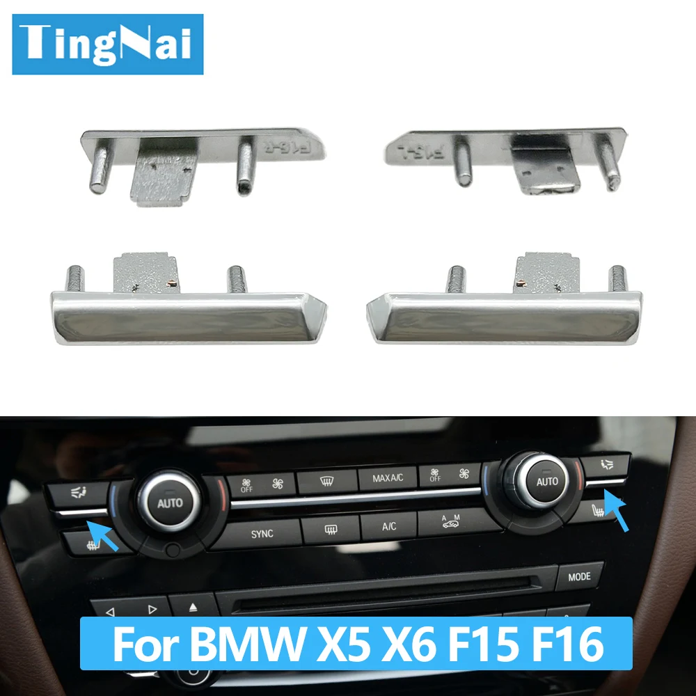 Auto-Car-Air-Conditioning-Button-Trim-Panel-Keys-Plating-Strip ...