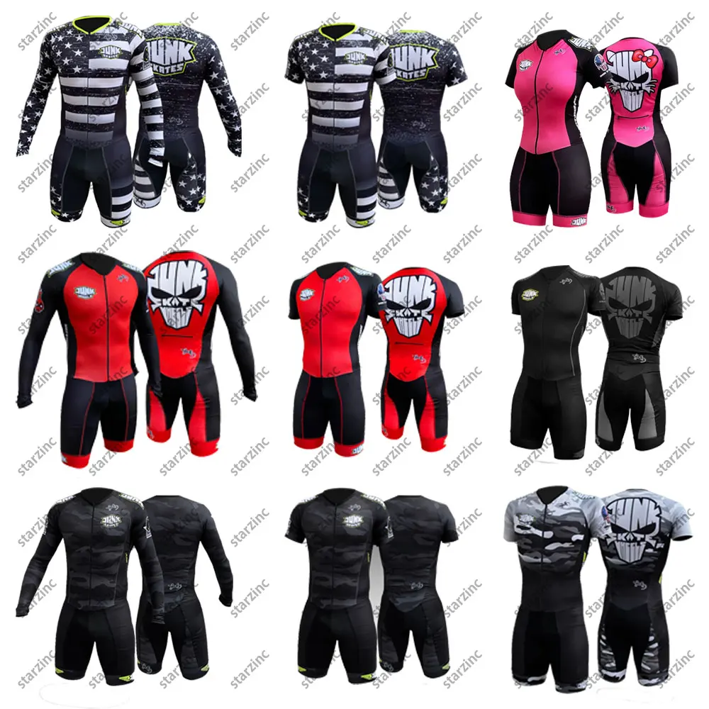 JUNK Triathlon Men And Women Skate Suits Skinsuit Skating Racing Speed ...