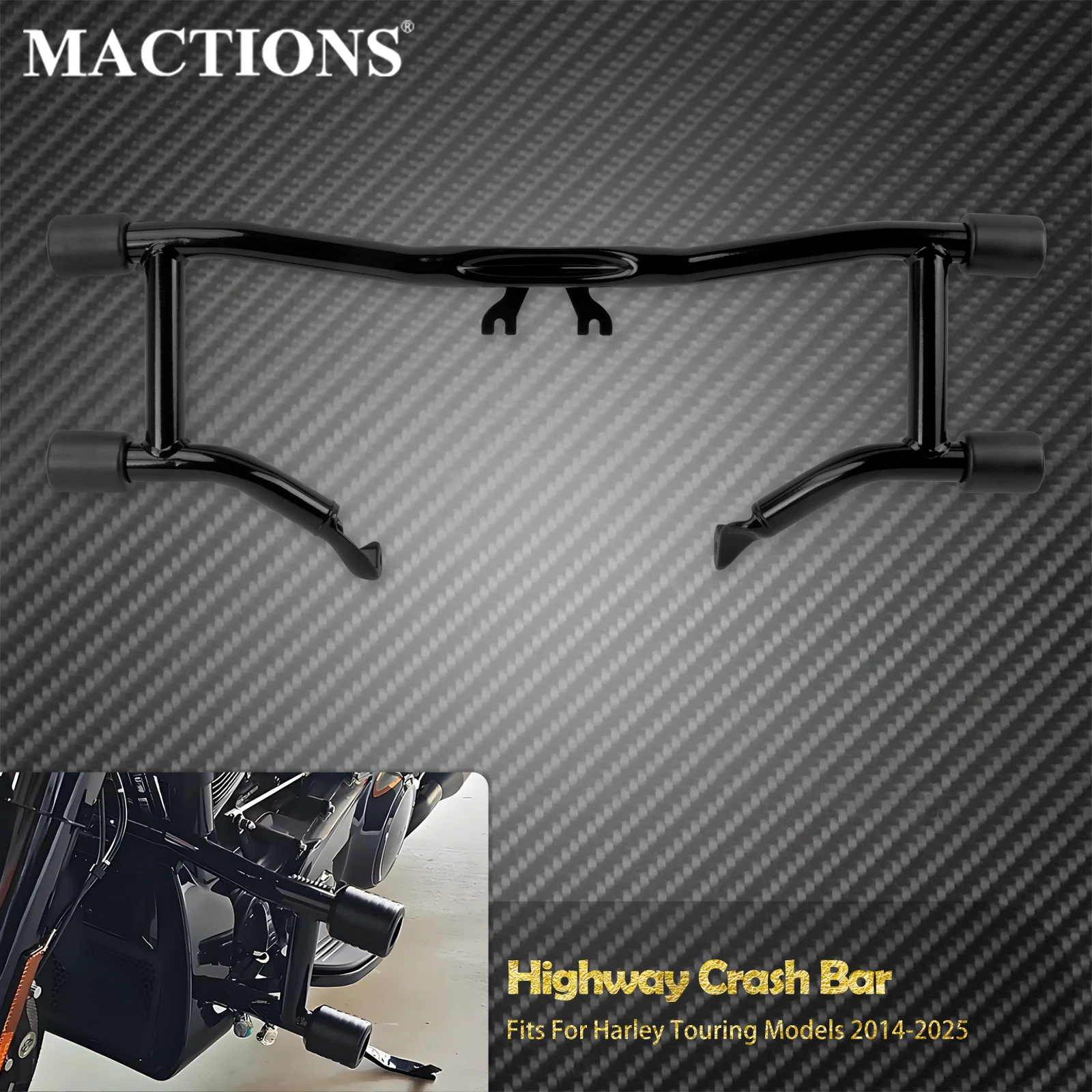 Motorcycle Highway Footpeg Engine Guard Crash Bar Front Bumpers For ...
