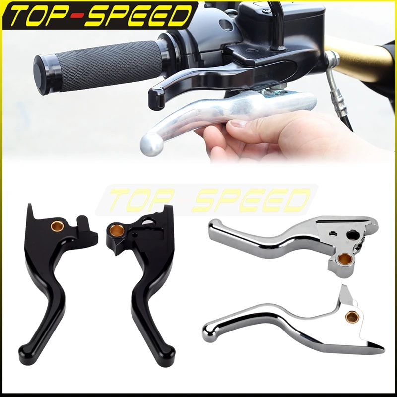 1-Pair-Clutch-Brake-Lever-For-Harley-Softail-FXBR-FXBRS-FXSB-FLDE-FLST ...