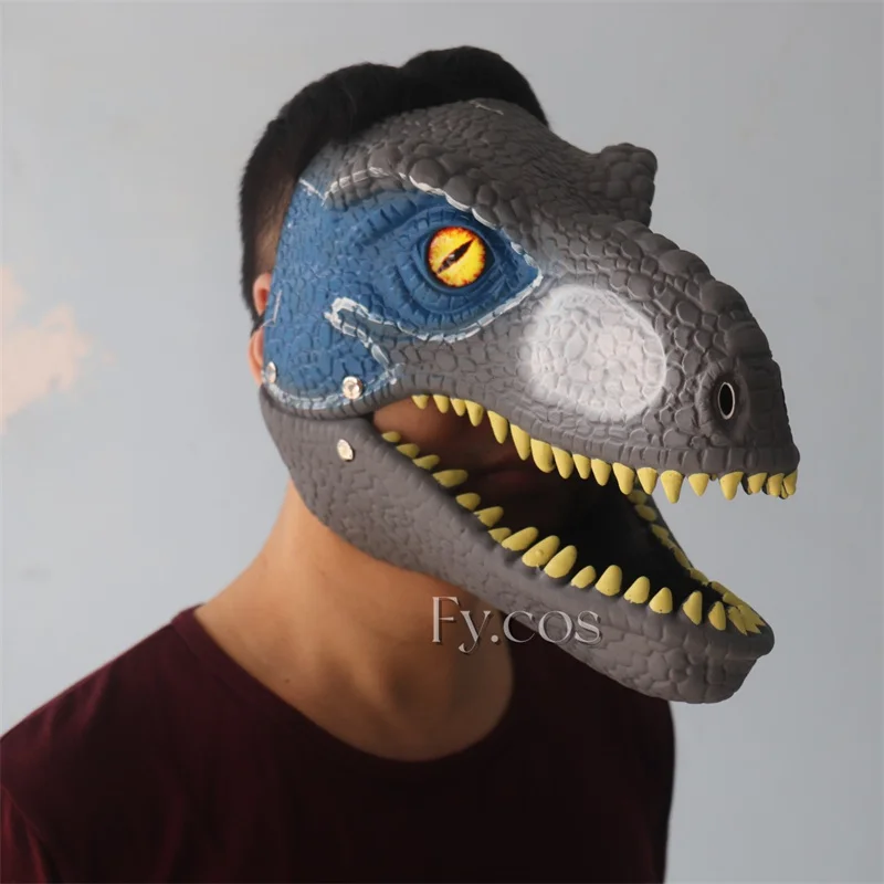 Raptor-Mask-Dinosaur-Jurassic-World-Birthday-Decoration-Horror-All-New ...
