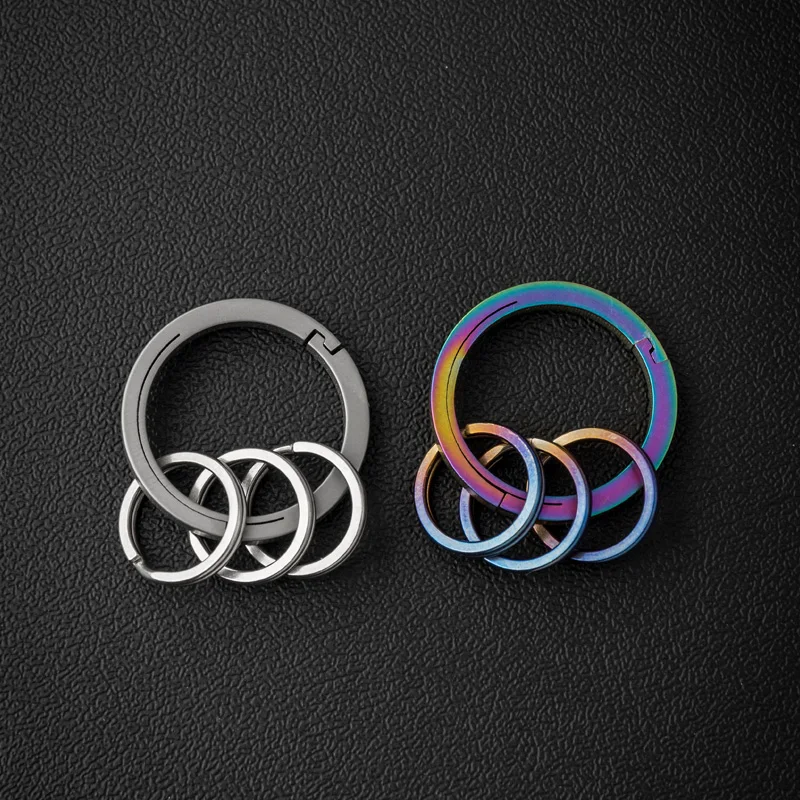 Super Lightweight TC4 Titanium Alloy Key Ring Hanging Ring Creative ...