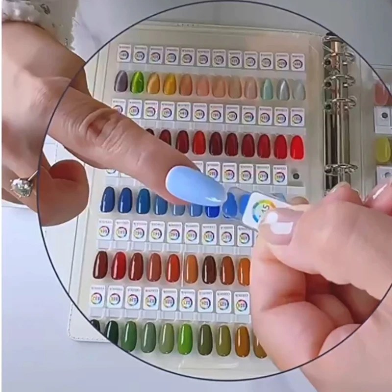 New Top Single Magnetic Nail Gel Color Try-on Tool Nail Color Plate ...