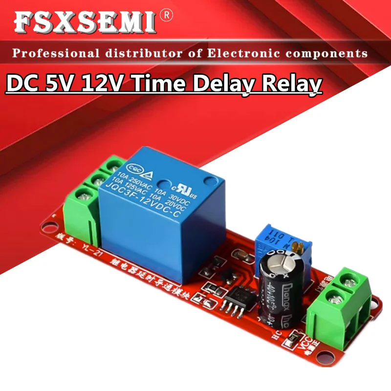 DC-5V-12V-Time-Delay-Relay-module-NE555-Time-Shield-Timing-Relay-Timer ...