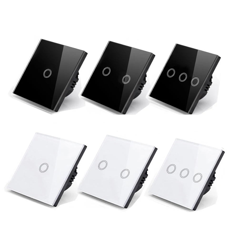 AXUS-EU-Touch-Switch-AC100-240V-Led-backlight-Panel-Tempered-Crystal ...