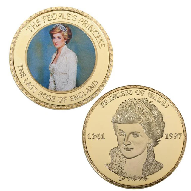 Princess Diana Gold Coin Gilded Crafts Britain' Last Rose The People's ...