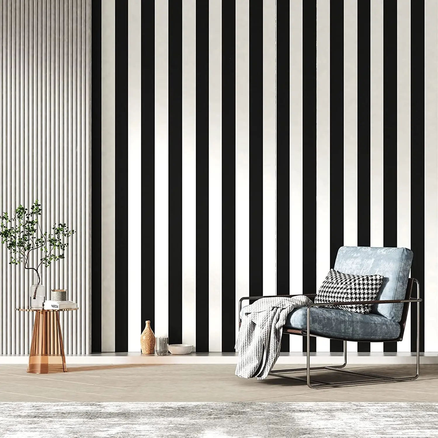Wallpaper Black And White Stripes