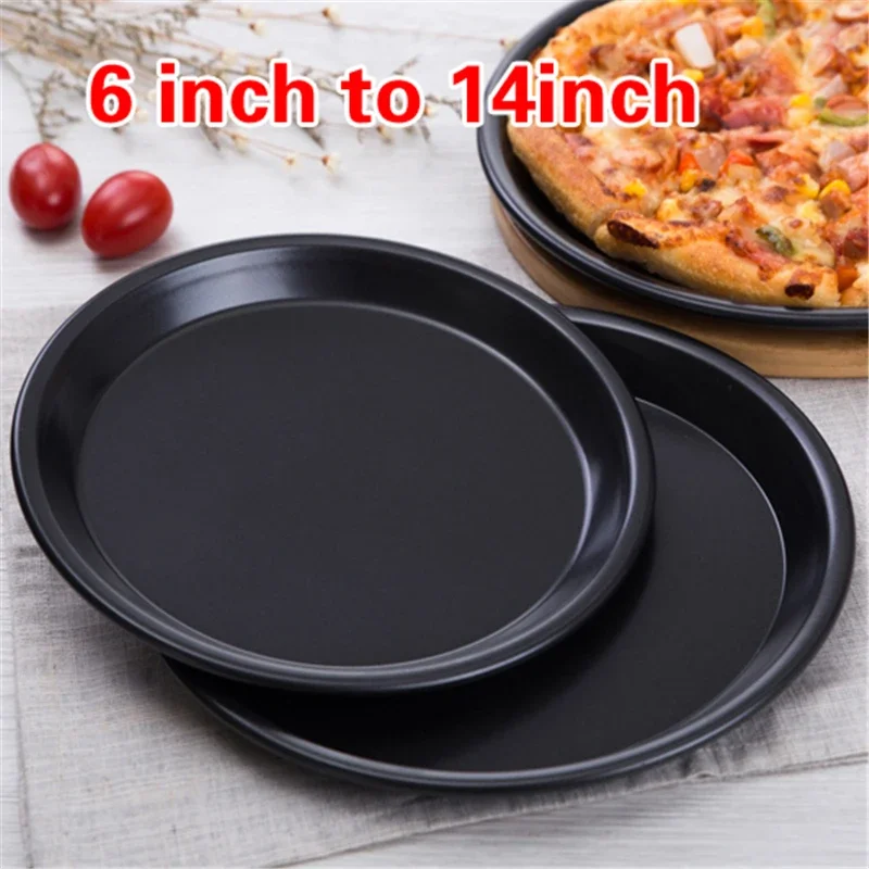6 to 12inch Premium Non-Stick Pizza Pan Bakeware Carbon Steel Pizza ...
