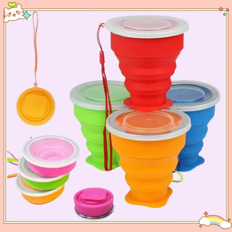 Folding-Cups-BPA-FREE-Food-Grade-Water-Cup-Travel-Silicone-Retractable ...