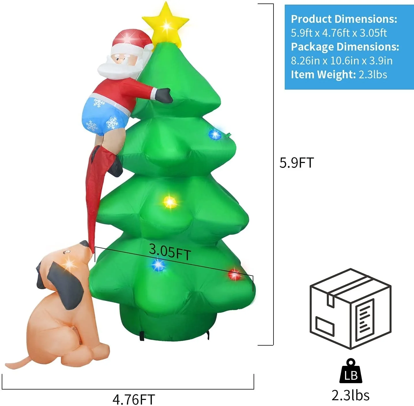 Dogs In Christmas Trees