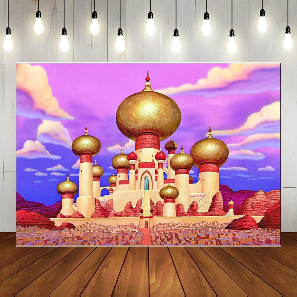 Arabian-Palace-Backgrounds-Fairytale-Aladdin-Castle-Backdrops-Birthday ...