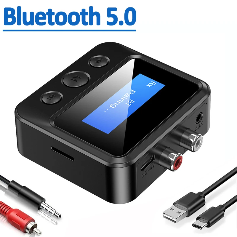 Bluetooth-5-0-Transmitter-Receiver-EDR-Wireless-Adapter-USB-Dongle-3 ...