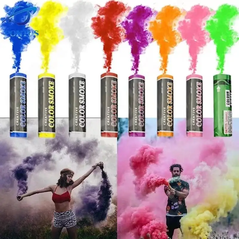 Colored Smoke In Hand