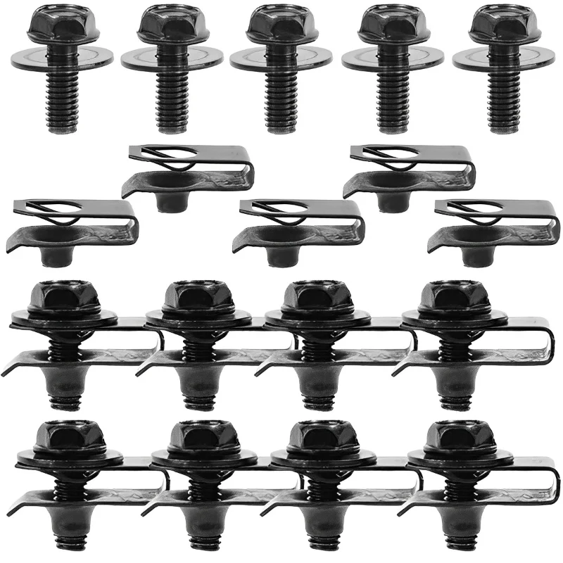 Car-Body-Bolts-U-nut-Clips-Engine-Cover-Shield-Guard-Bumper-Fender ...