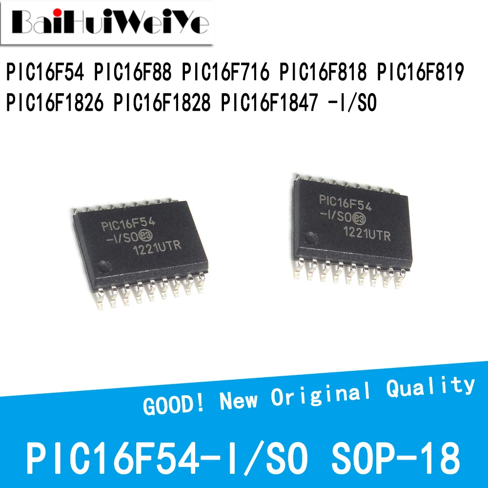 PIC16F54-I-SO-PIC16F54-PIC16F88-PIC16F716-PIC16F818-PIC16F819-PIC16F1826-PIC16F1827-PIC16F1828 ...