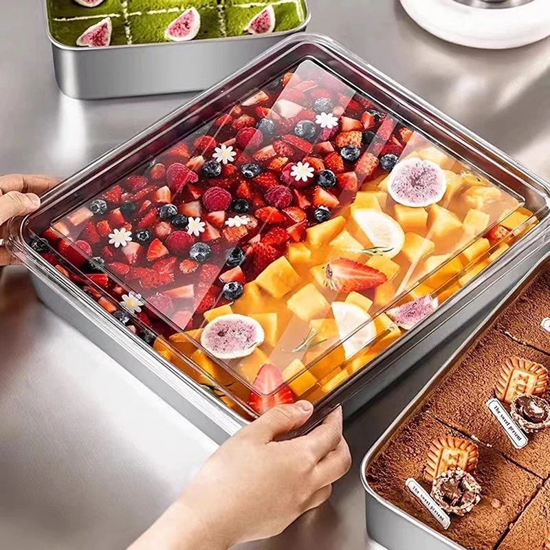 Cake Tray Cake Shaping Container With Lid Cake Preservation Box ...