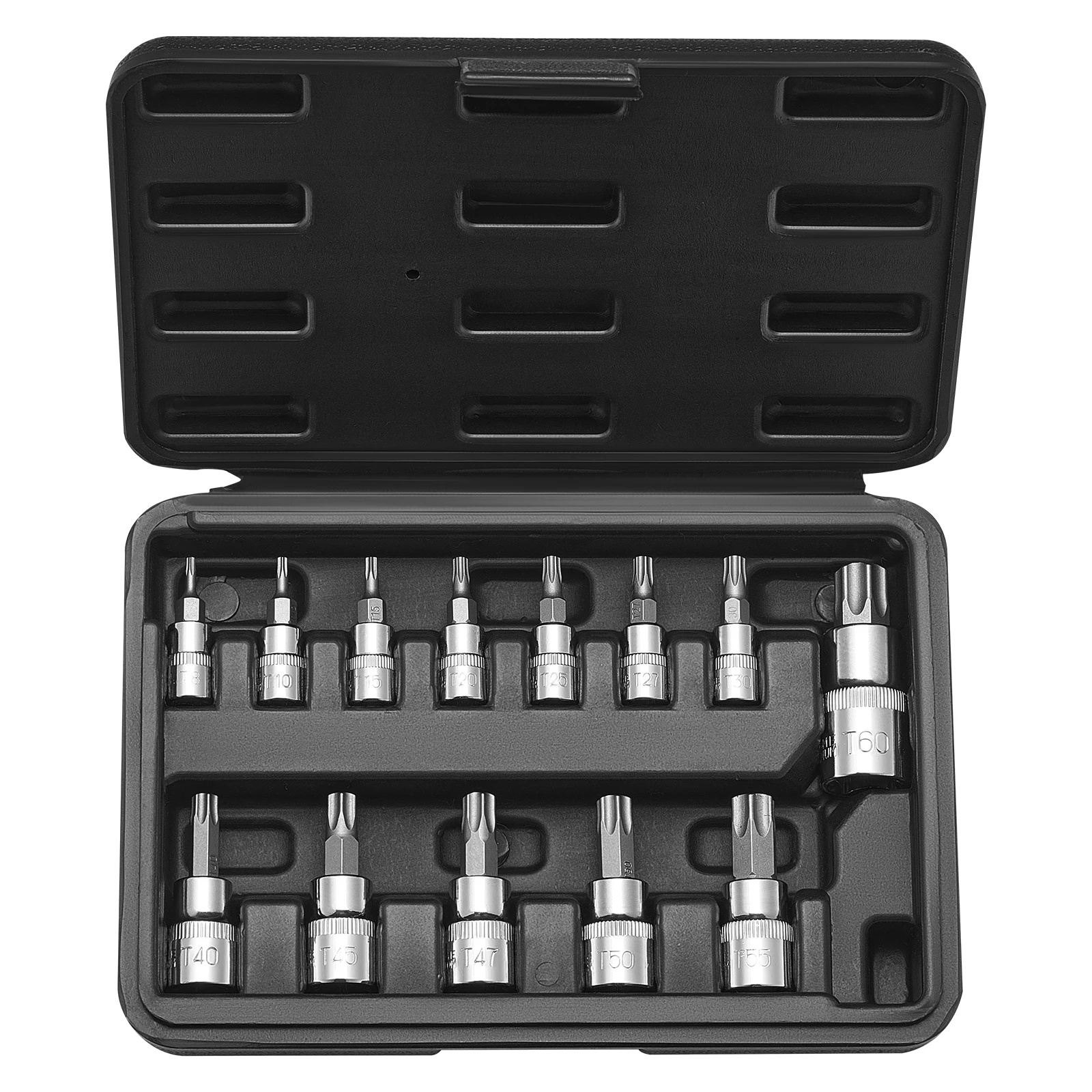 SucceBuy Torx Bit Socket Set 13-Piece Star T8 - T60 Set S2 Alloy Steel ...