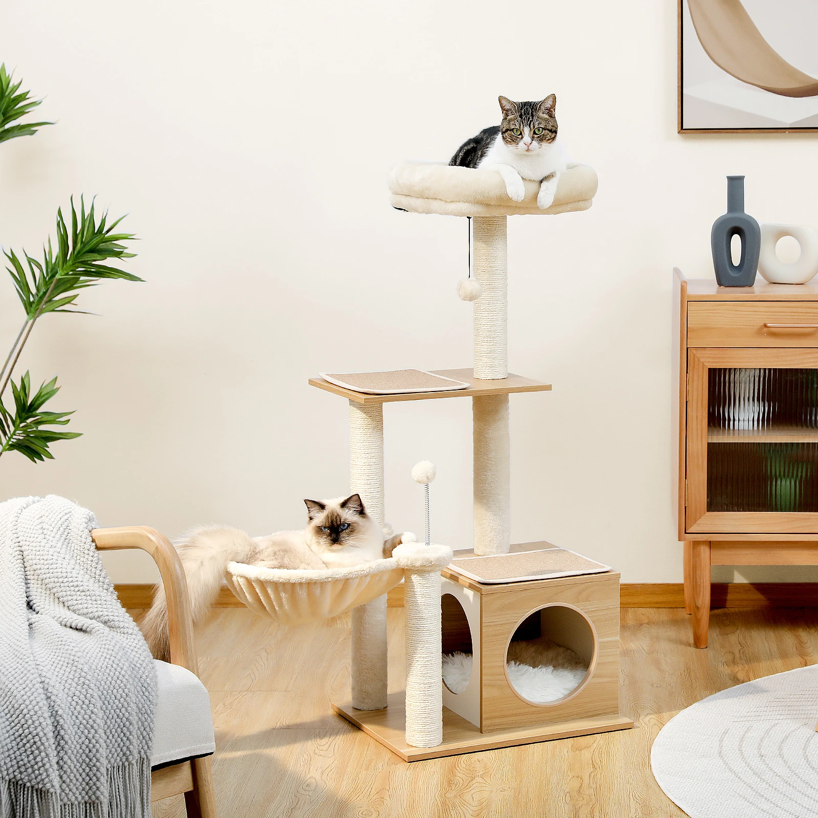Cat-Tree-Modern-Cat-Tower-for-Indoor-Cats-Multilevel-Cat-Play-House ...