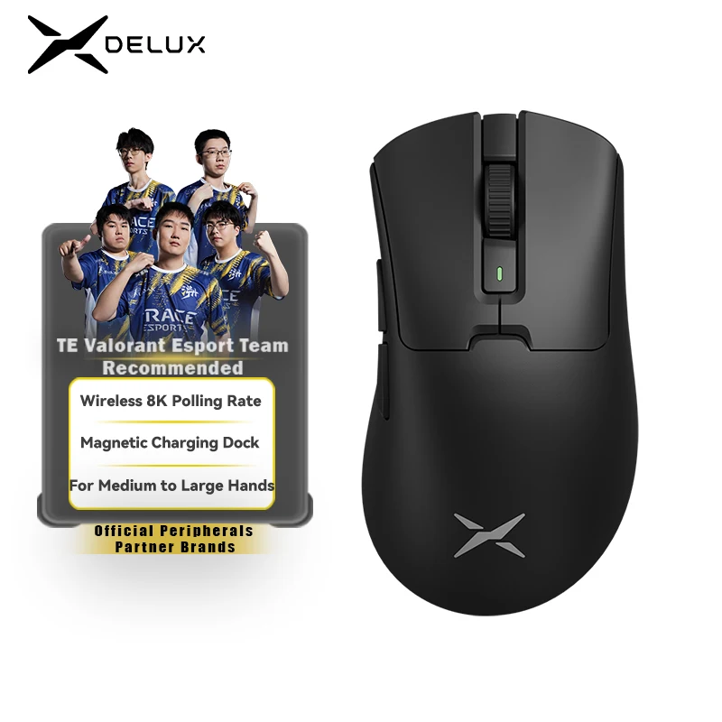 Delux-m900pro-mouse-para-jogos-sem-fio-ergon-mico-8k-taxa-de-pesquisa ...