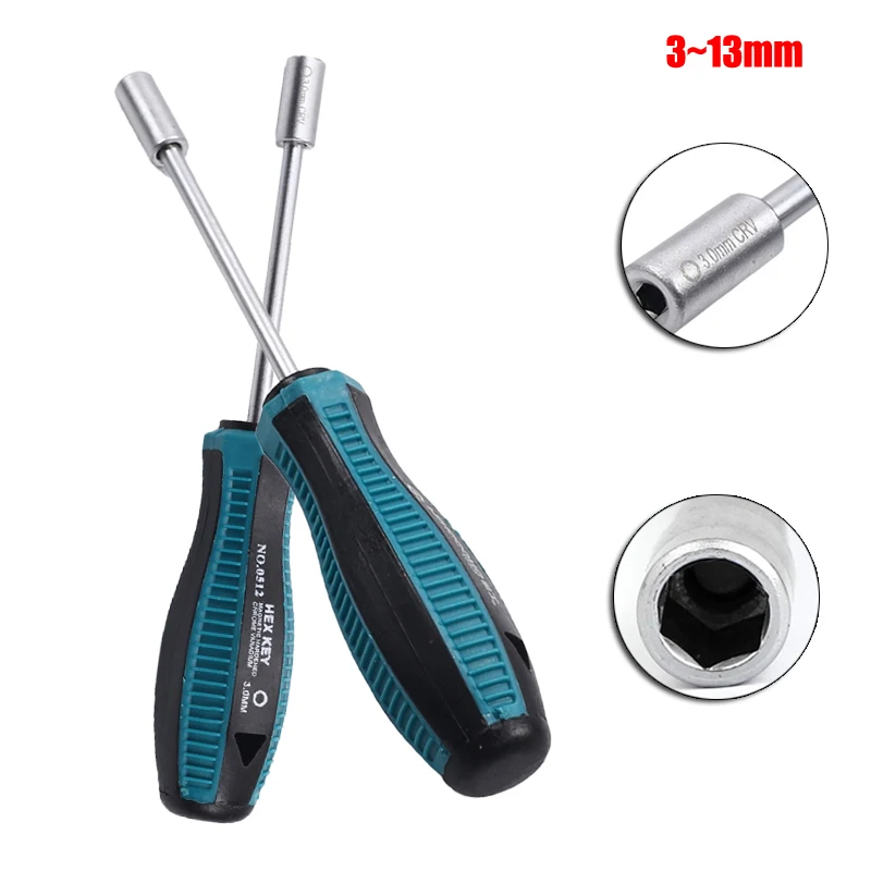 Destornillador Hexagonal de punta de 3 ~ 13mm, 156 ~ 262mm, longitud ...