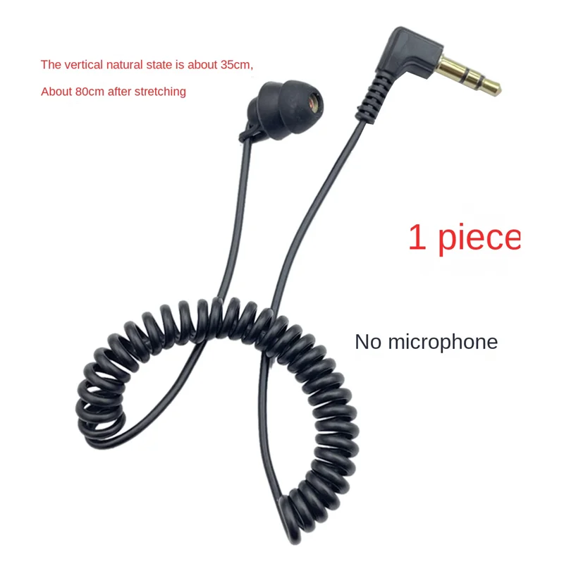 3-5mm-Spring-Earphones-Single-Side-Headphones-Earbuds-Wired-Headset-for ...