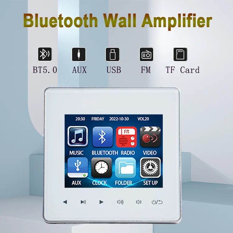 Wall-music-panel-amplifier-Bluetooth-wall-amplifier-86-wall-amplifier ...