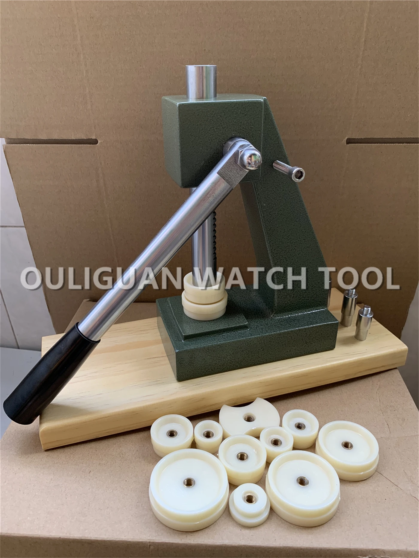 Hot 6173 Watch Back Case Press tool mineral Glass Crystal Presser Watch ...