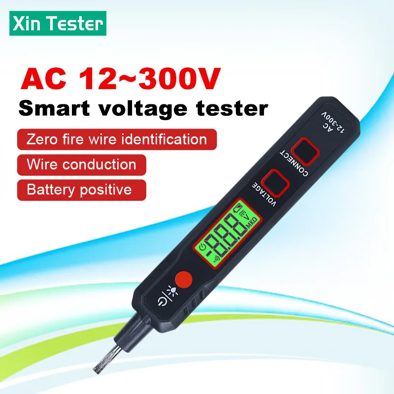 Xin-Tester-300V-Electric-Voltage-Detector-Pen-Adjustable-AC-Non-Contact ...