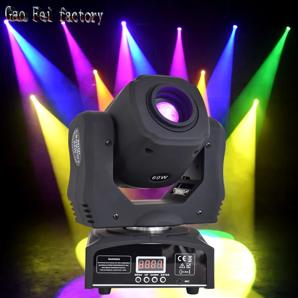 Lyre-Mobile-DJ-Lights-60W-Mini-Led-Dmx-Gobos-Moving-Head-Spot-Light-For ...
