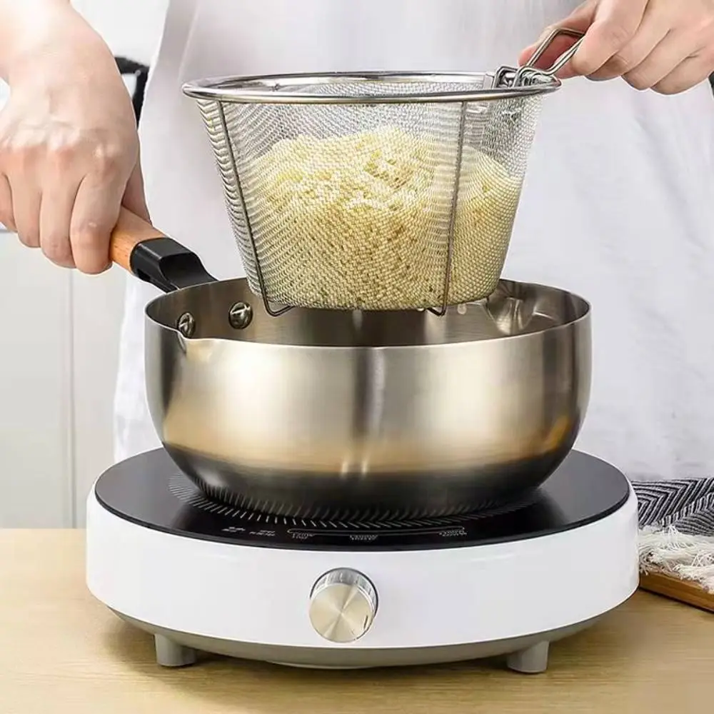 Stainless-Steel-Frying-Basket-Mesh-French-Chef-Fries-Chip-Basket ...